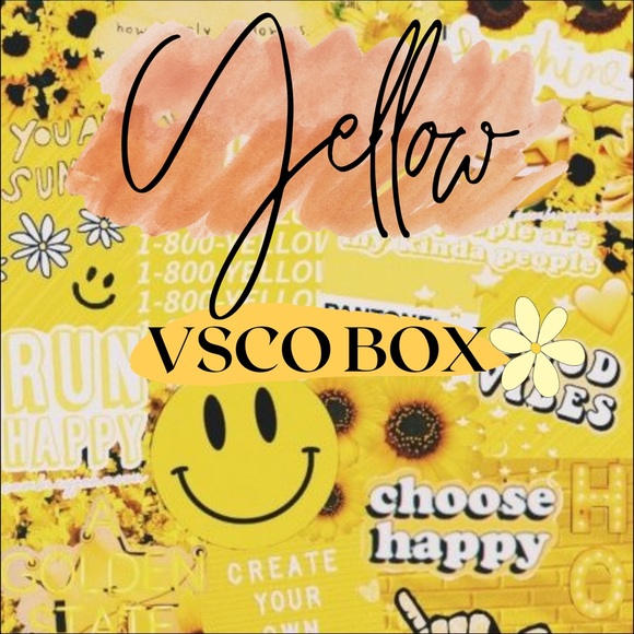 VSCO | Accessories | Yellow Themed Goodie Box | Poshmark